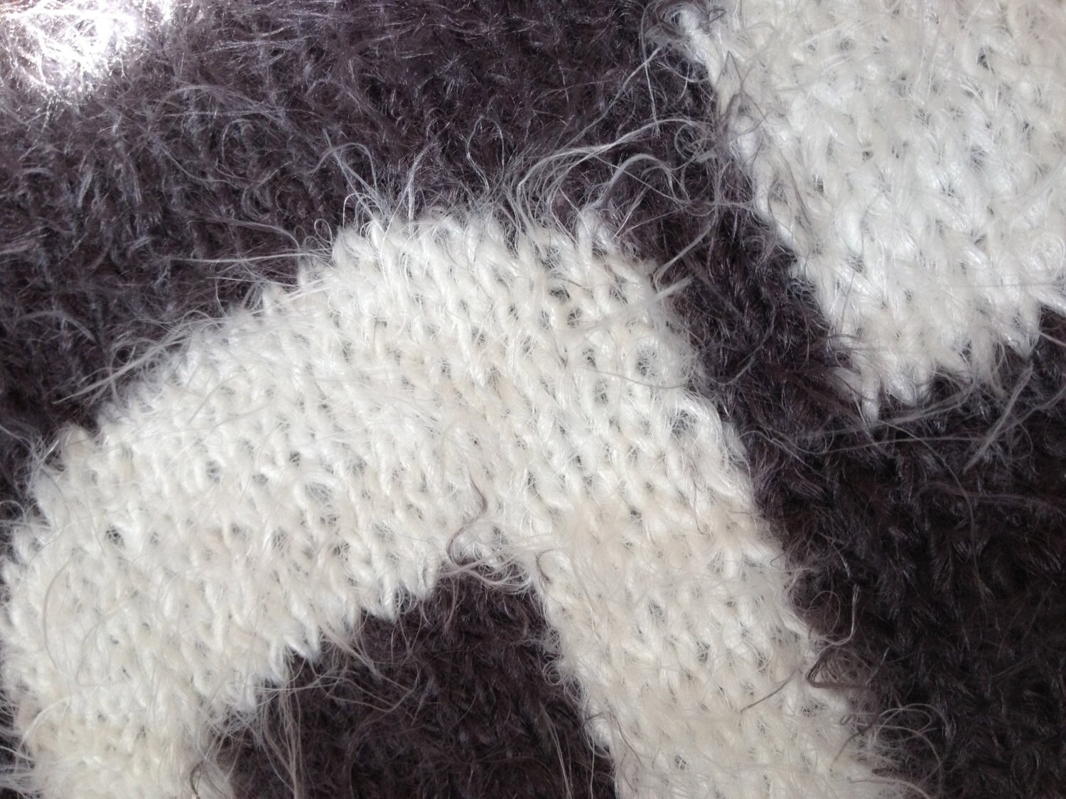 PDF Knitting Pattern Bicolor Sport Sweater Hairy Wool With Customizable ...