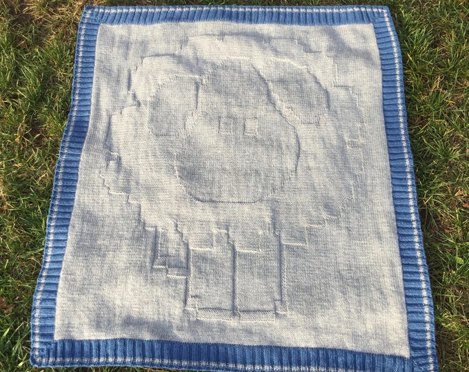 PDF Knitting Pattern Blanket Teddy Bear in Relief, for Baby, Easy to ...