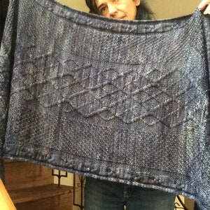 PDF Knitting Pattern Rectangular Wrap Scarf Shawl, Argyle Design - Etsy