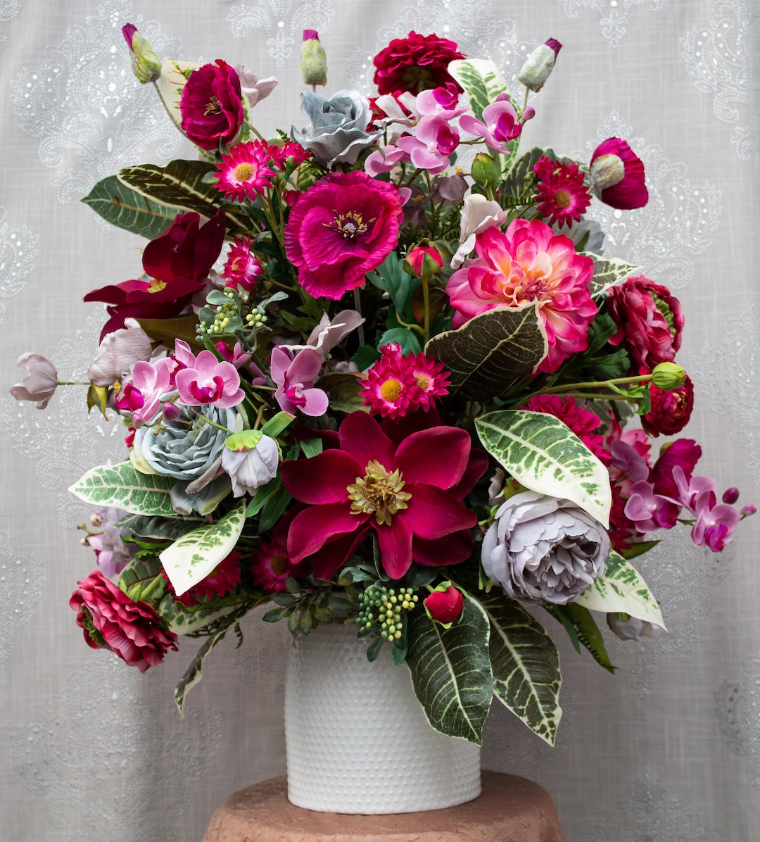 XL SILK Arrangement,silk Floral Design, Large Silk Arrangement, Elegant ...