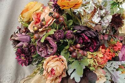 XL TUSCAN FLORAL Arrangement Formal Table Centerpiece Silk - Etsy