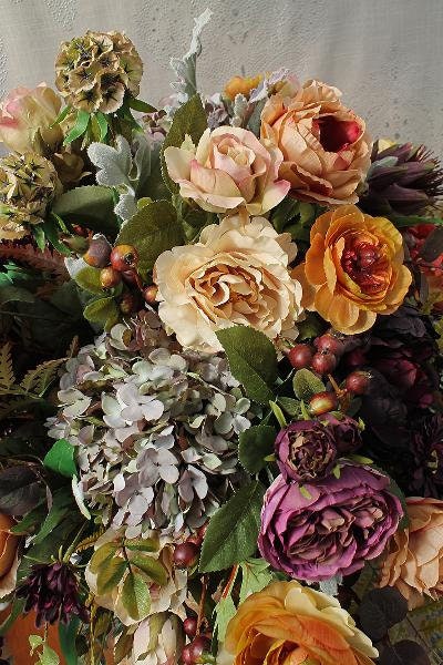 XL TUSCAN FLORAL Arrangement Formal Table Centerpiece Silk - Etsy