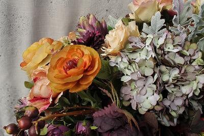 XL TUSCAN FLORAL Arrangement Formal Table Centerpiece Silk - Etsy