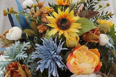 XL TUSCAN FLORAL Arrangement, Formal Table Centerpiece, Silk Floral ...