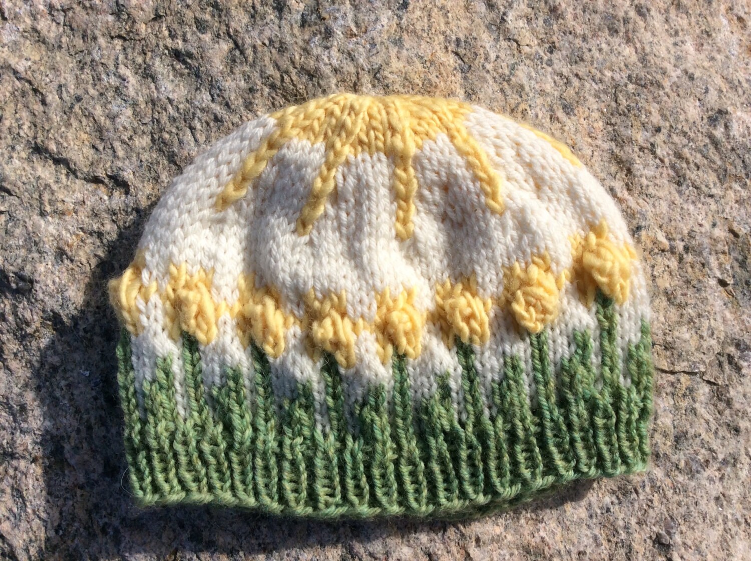 Daffodil Hat Knitting Pattern (PDF Download) - Etsy