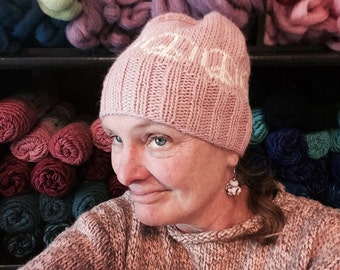Knit Hat, Peace Sign, Knitting Pattern, Beanie, Knit Hat Pattern, Peace ...