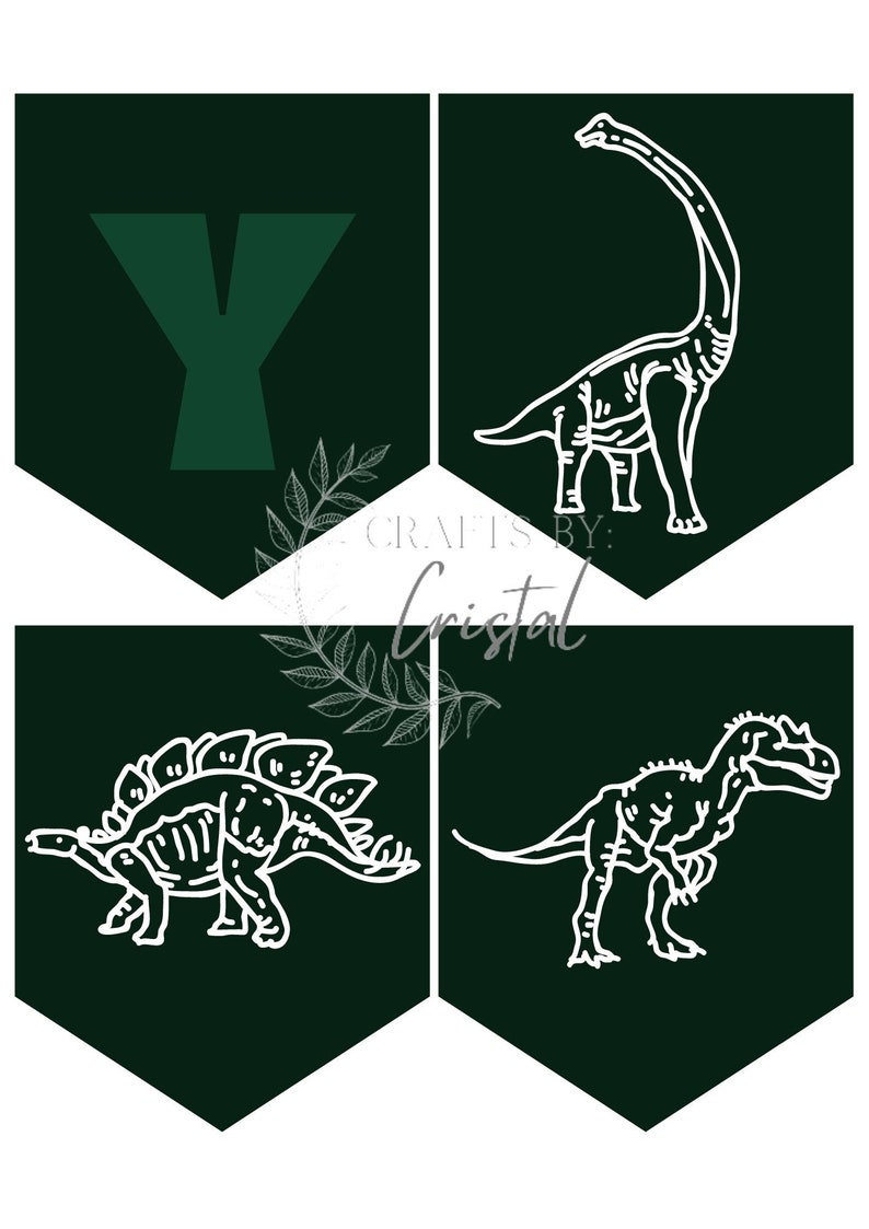 Dinosaur Birthday Printable Banner - Etsy