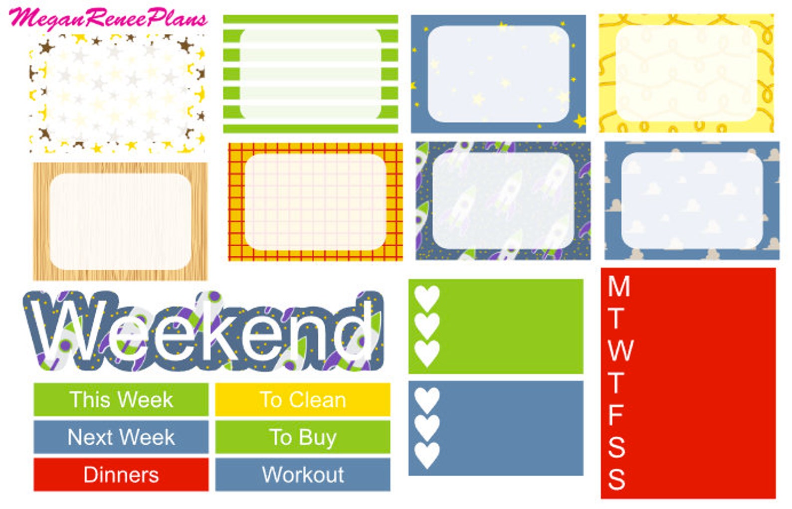 Toy Story Themed Weekly Planner Sticker Kit | Etsy