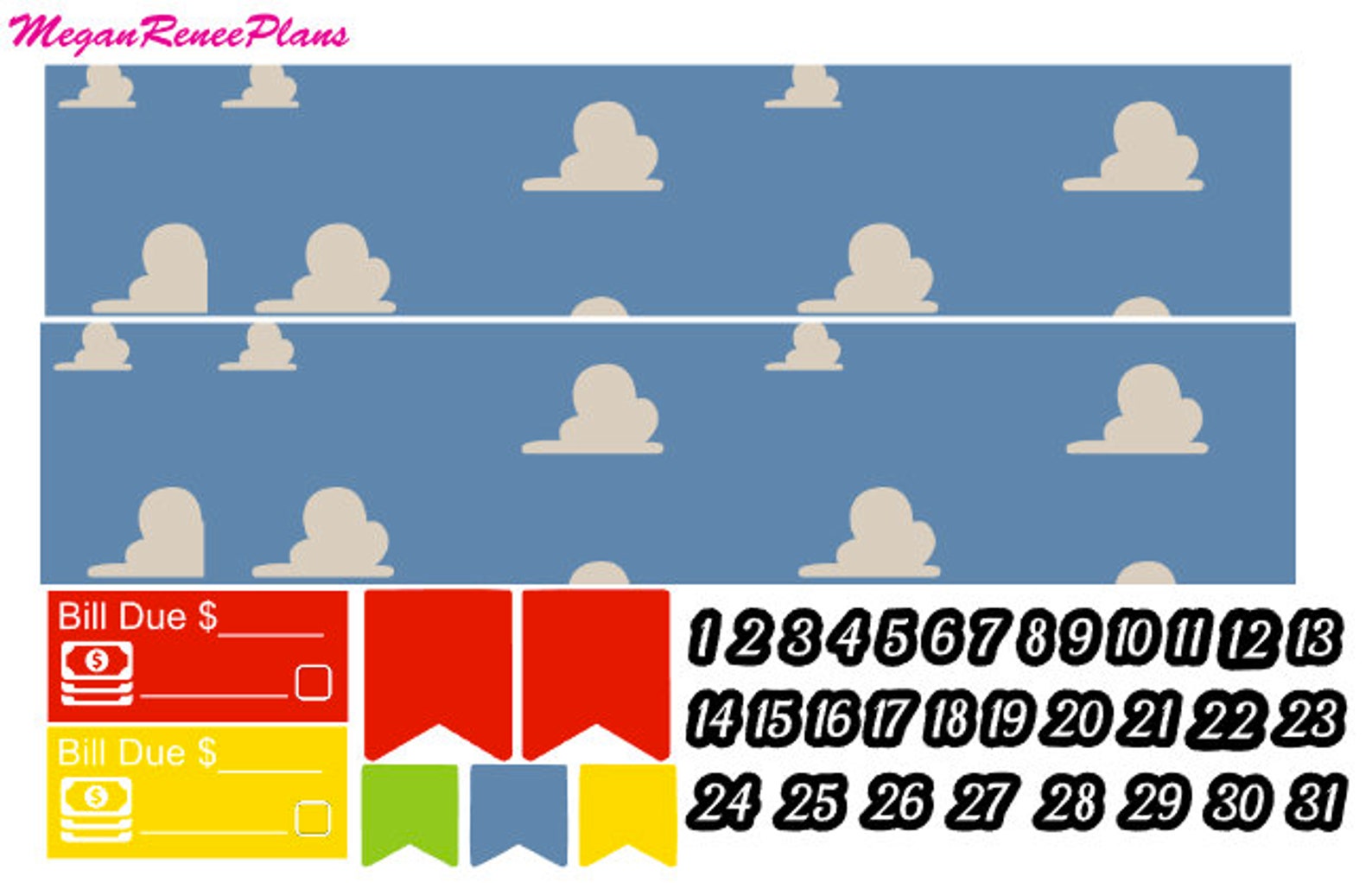 Toy Story Themed Weekly Planner Sticker Kit | Etsy