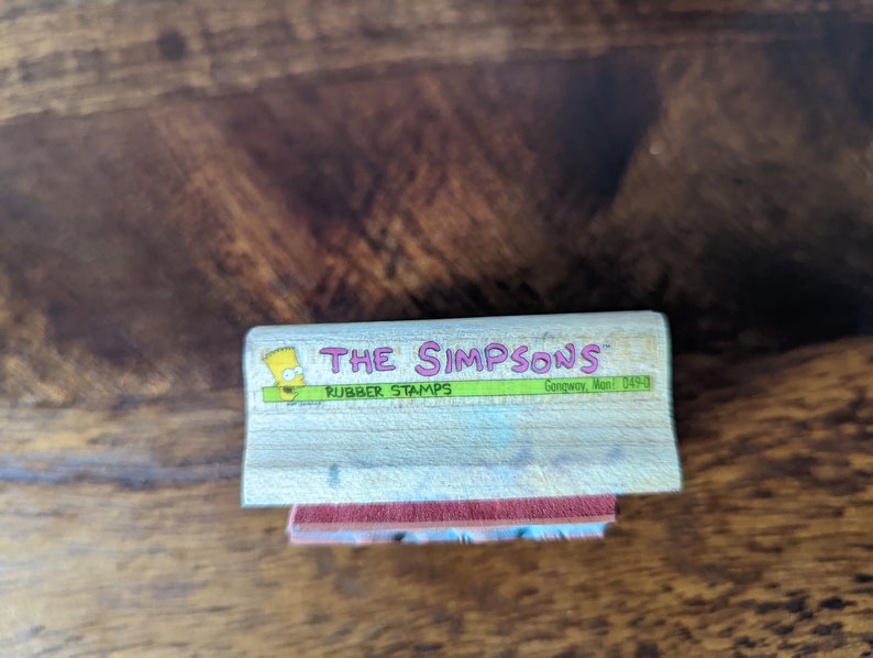 1991 the Simpsons Bart Simpson Rubber Stamp gangway - Etsy