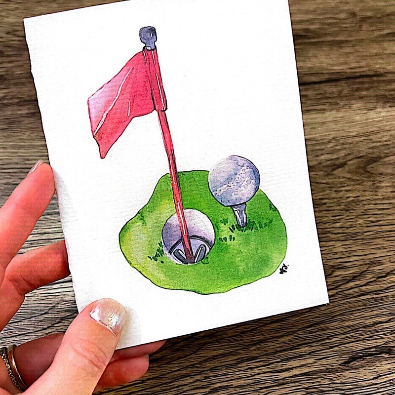 Handmade Golf Card - Etsy