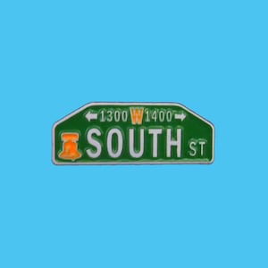 Philadelphia South Street Downtown Street Sign Enamel Lapel Pin - Etsy