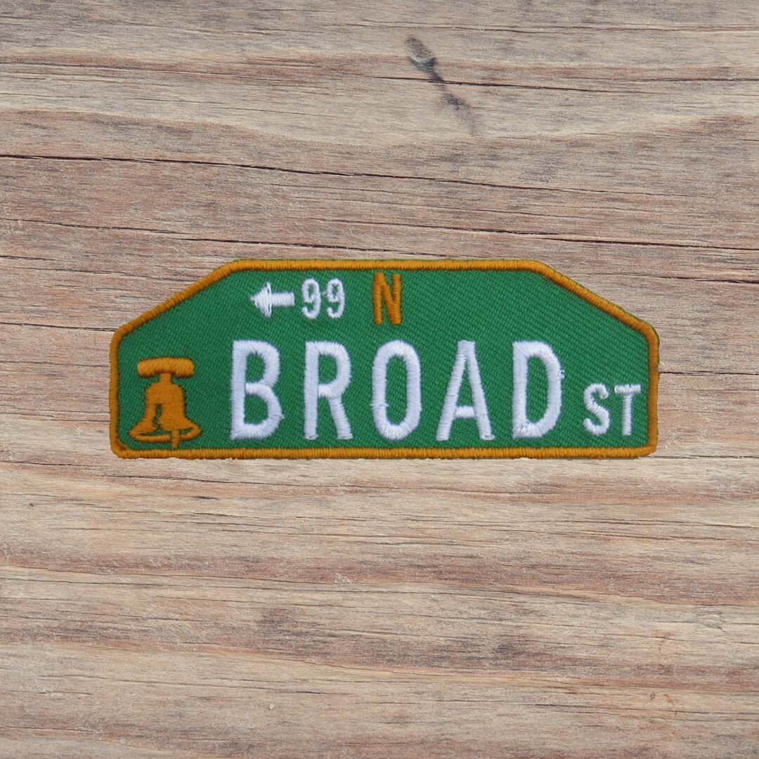 Philadelphia Broad Street Downtown Street Sign 3-inch Iron-on Patch - Etsy