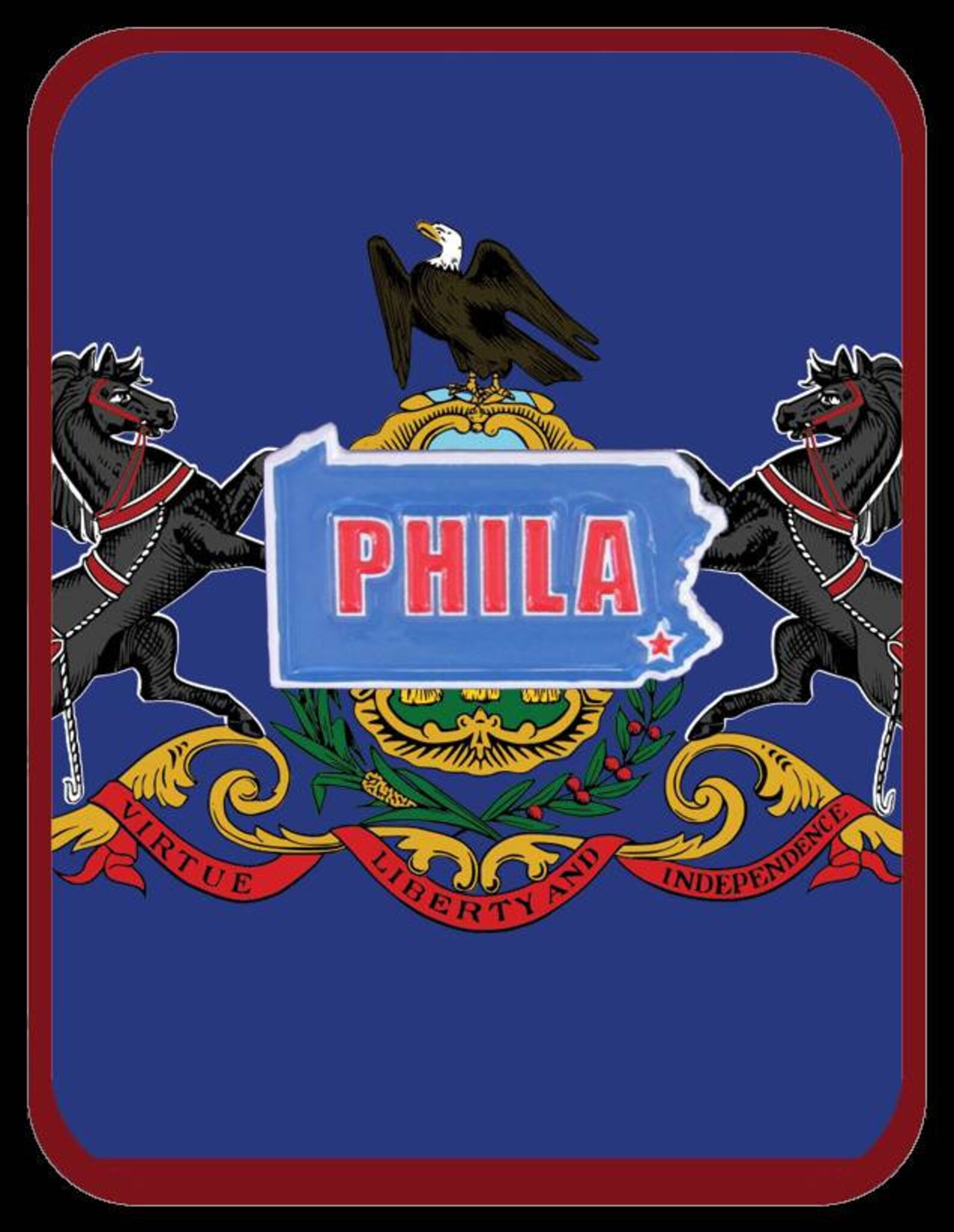 Philadelphia PHILA PA State Enamel Lapel Pin - Etsy
