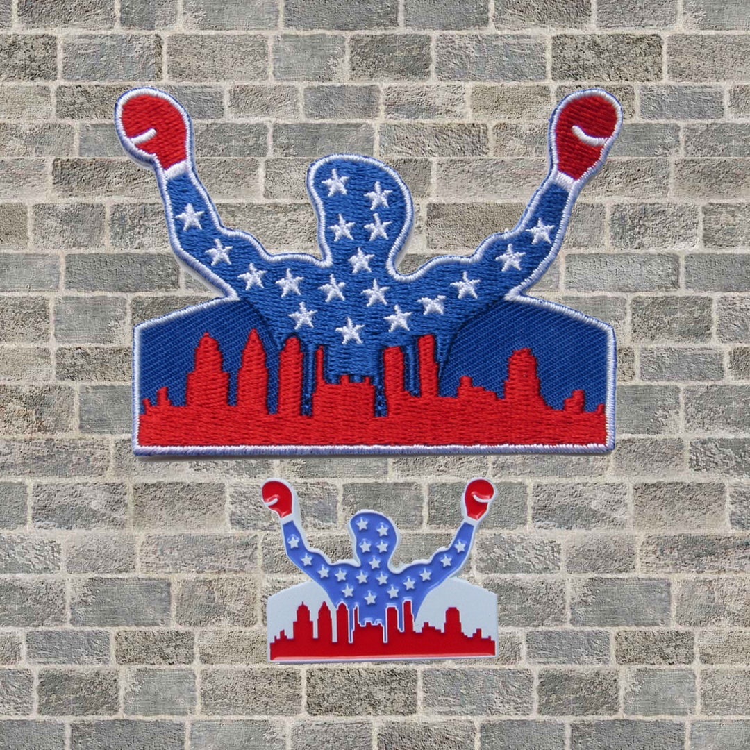 Philadelphia Skyline Rocky Balboa Italian Stallion Enamel Lapel Pin and ...
