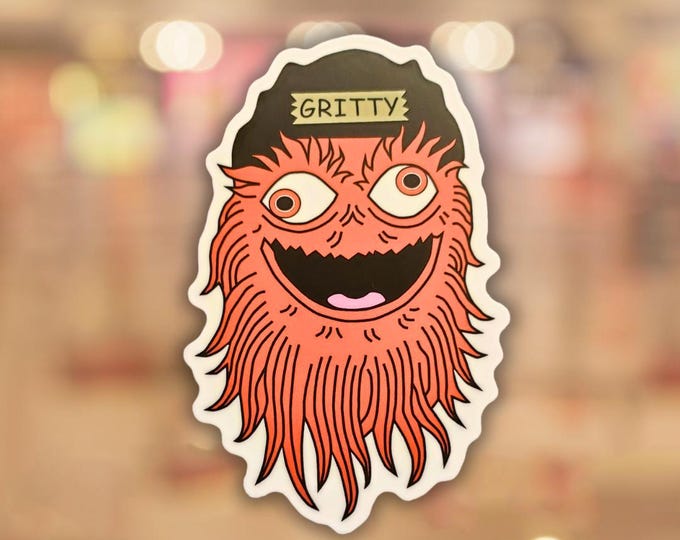 Gritty Vinyl Sticker, Funny Philadelphia Sticker - Etsy