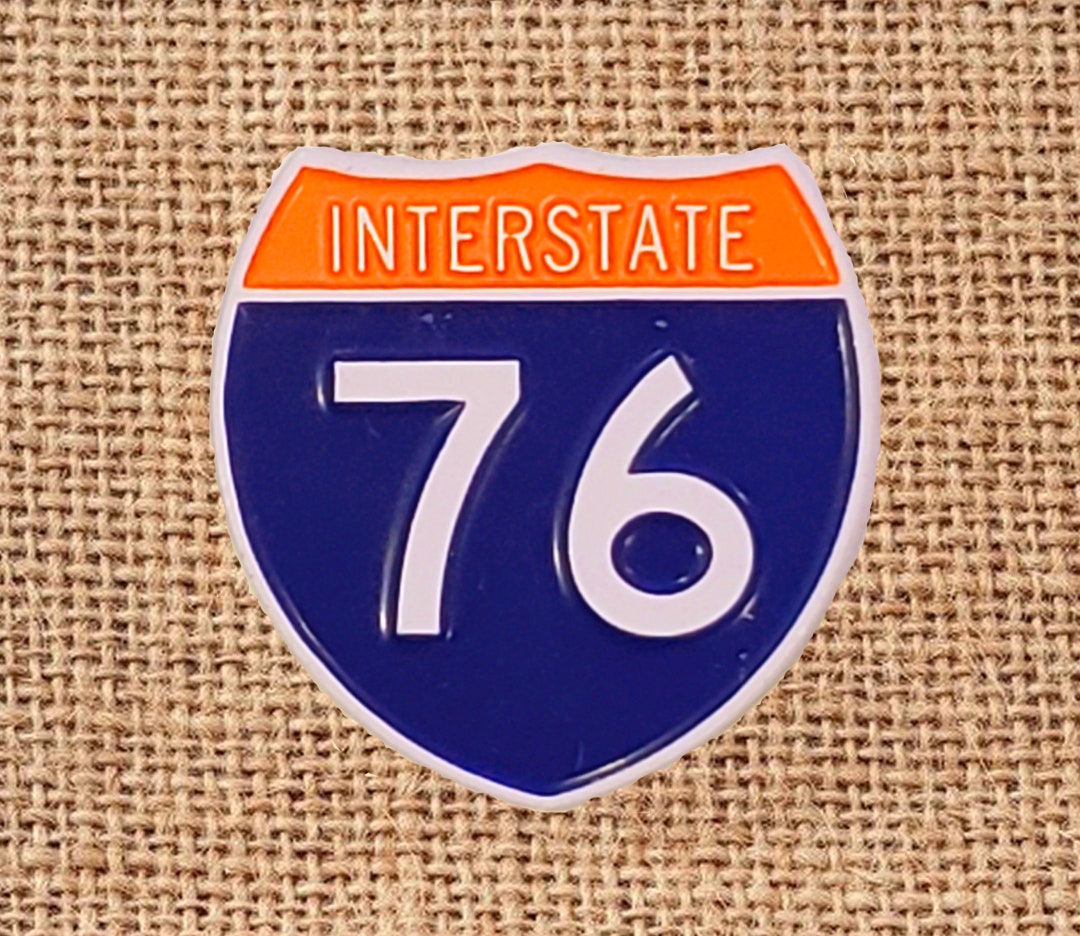Interstate I-76 Enamel Lapel Pin - Etsy