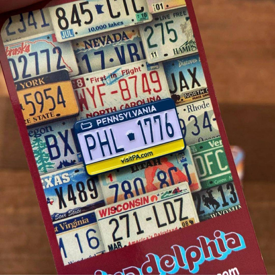 Philadelphia PA License Plate Enamel Lapel Pin - Etsy
