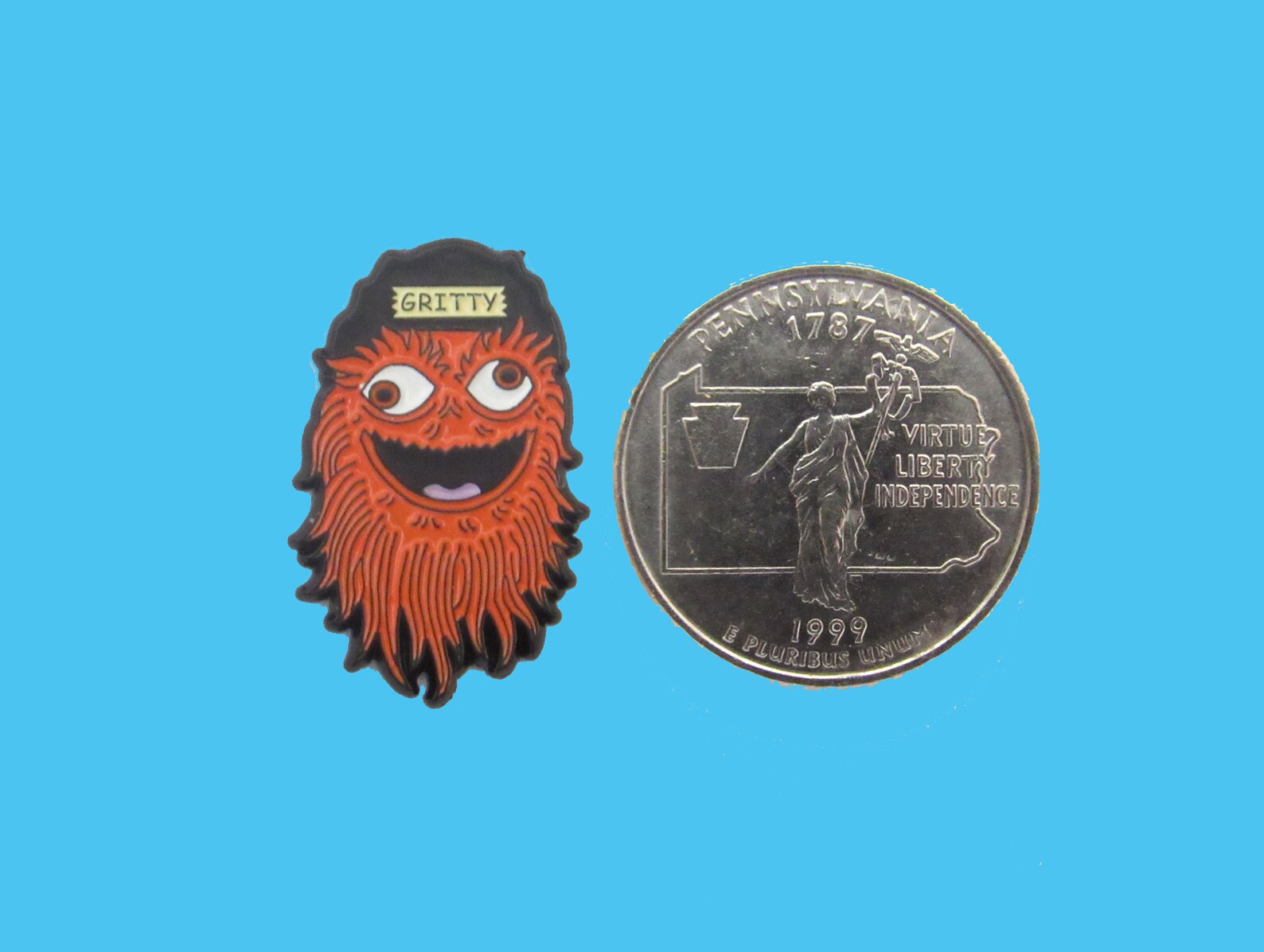 Philadelphia Flyers Gritty Mascot Enamel Lapel Pin | Etsy