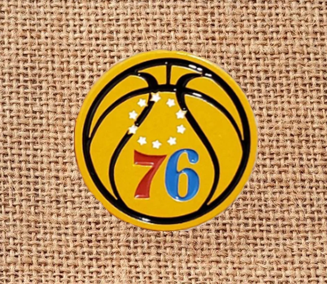 Philadelphia ORANGE Nike Basketball Enamel Lapel Pin - Etsy