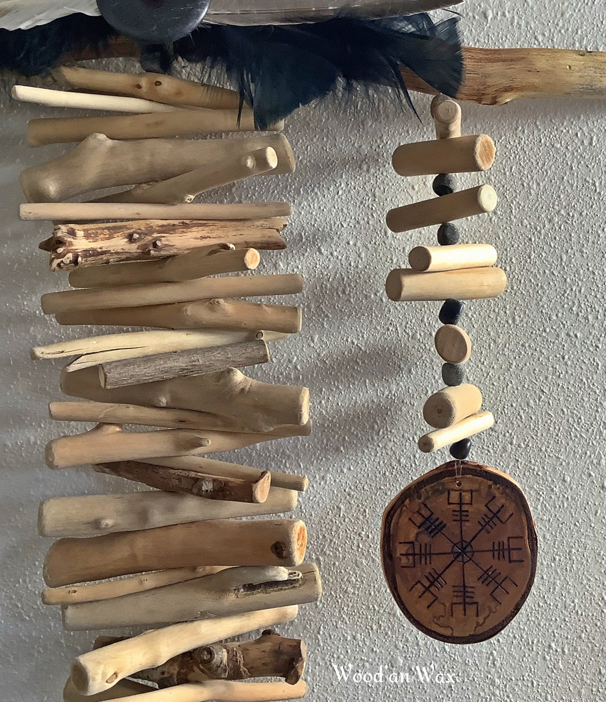 Honor Odin Driftwood Bindrune Valhalla Ladder Valknut | Etsy