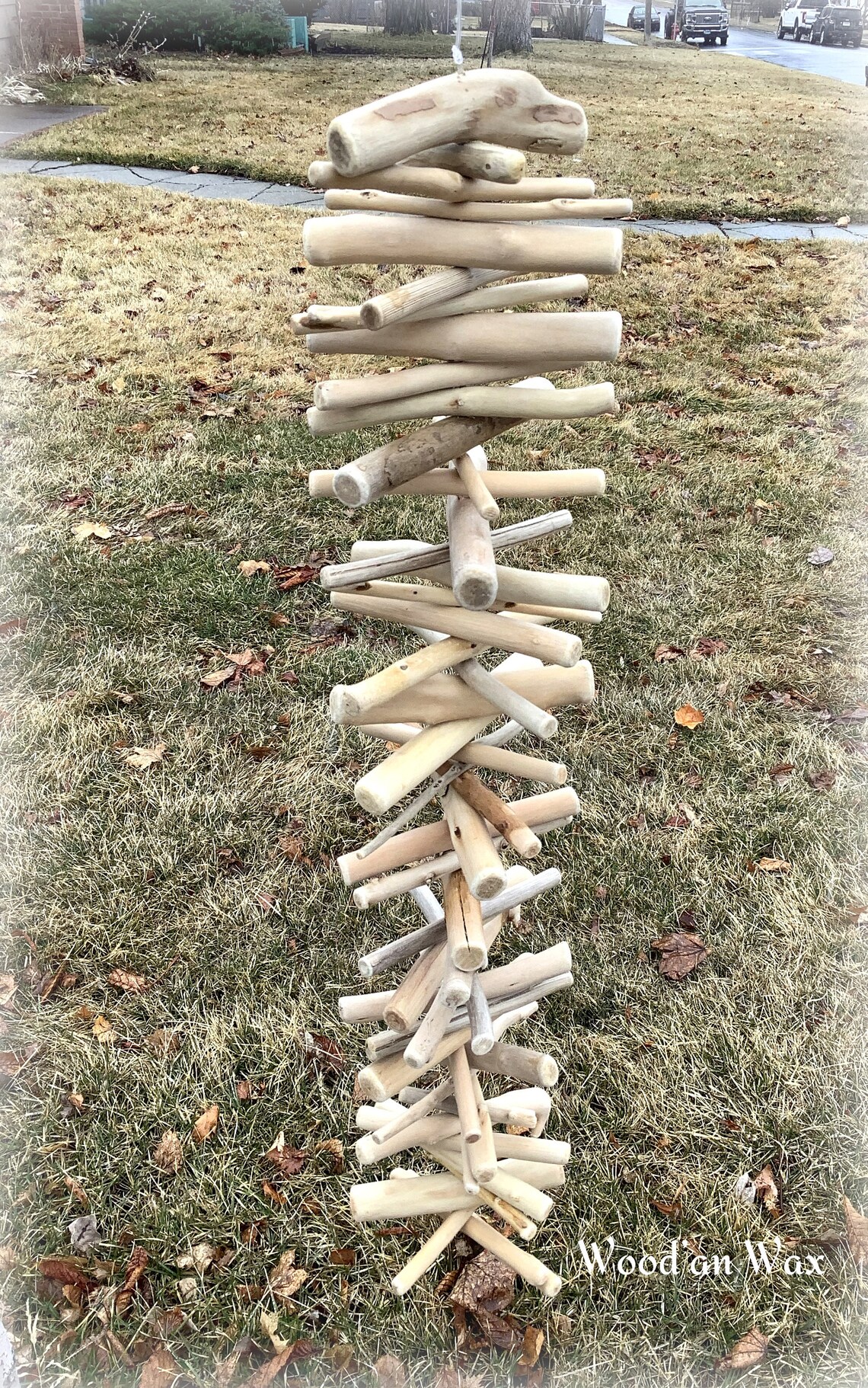 Driftwood Valhalla Ladder Viking Wind Chime Protection | Etsy