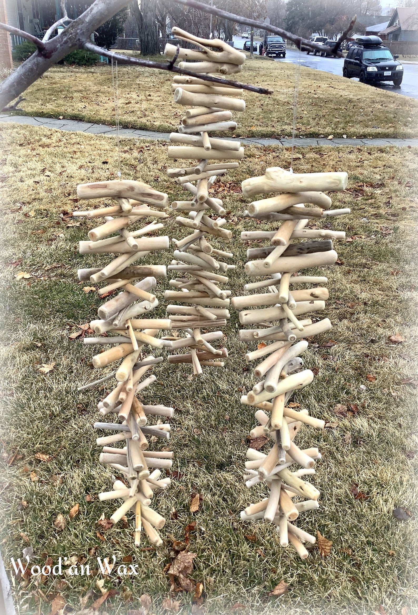 Driftwood Valhalla Ladder Viking Wind Chime Protection | Etsy Canada