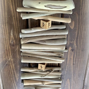 Viking Runes Driftwood Valhalla Ladder, Younger Futhark Runes, Viking ...