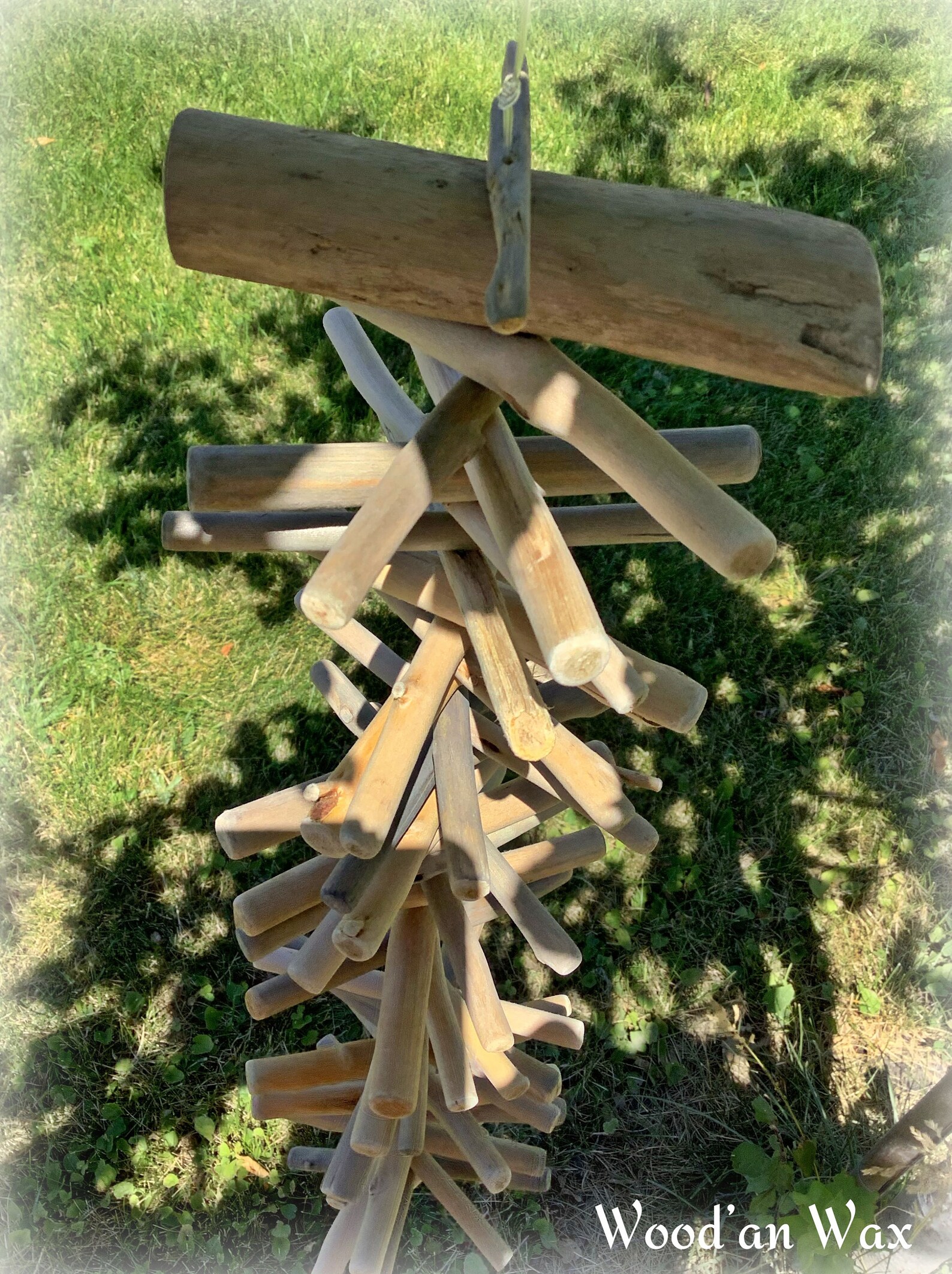 Driftwood Valhalla Ladder Viking Wind Chime Protection | Etsy Canada