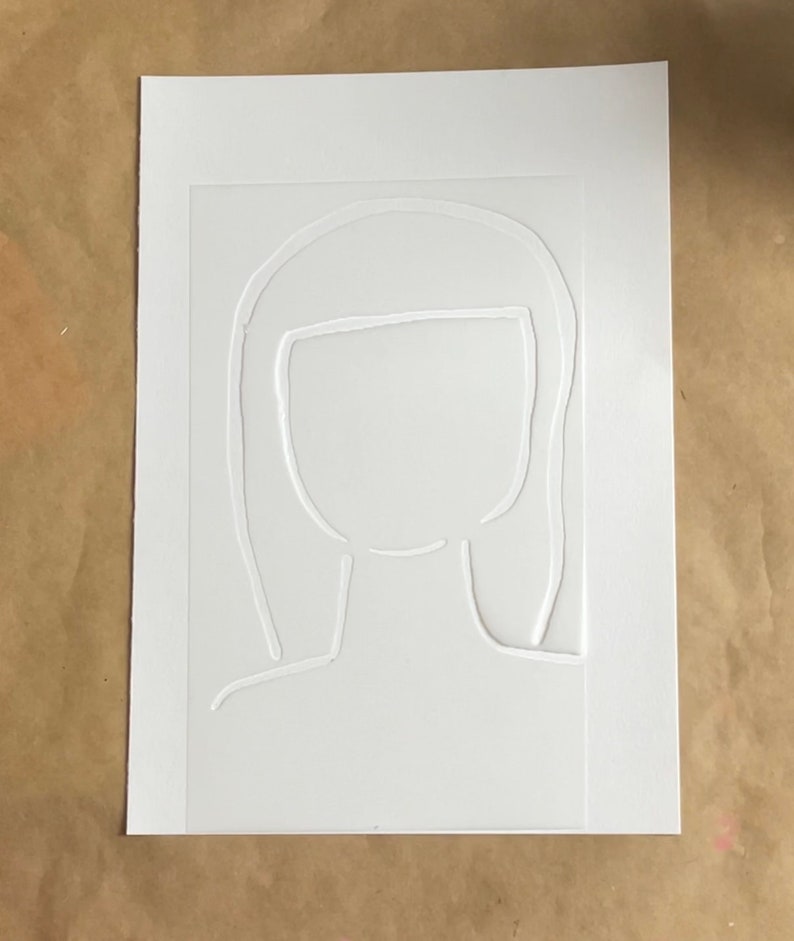 Minimal, Modern Girl's Face Stencil SVG Instant Download. Make Stencil ...