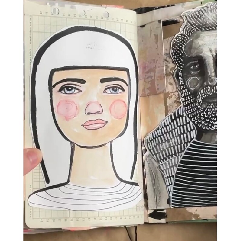 Minimal, Modern Girl's Face Stencil SVG Instant Download. Make Stencil ...