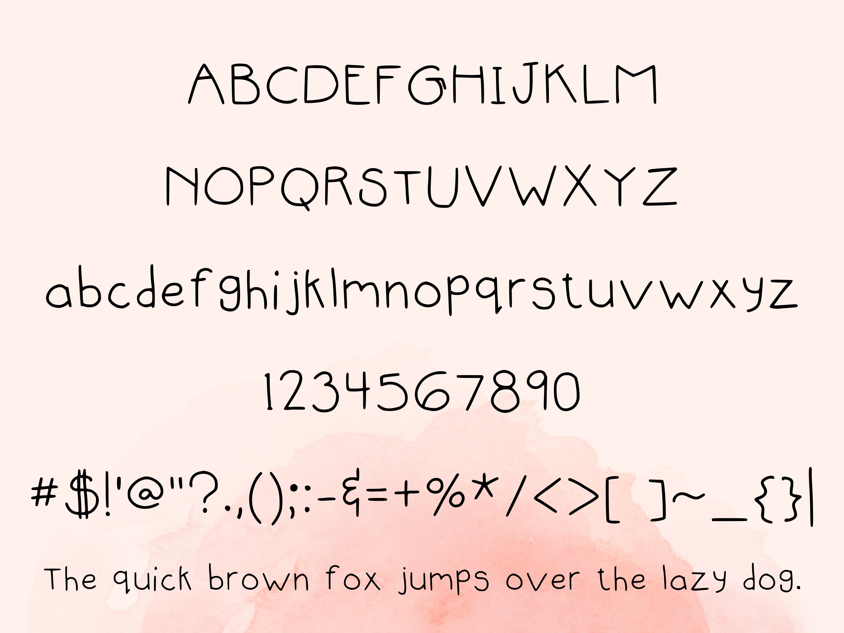 You Are Way Too Cute, a Simple Handwritten Print Font, OFT TTF, Perfect ...