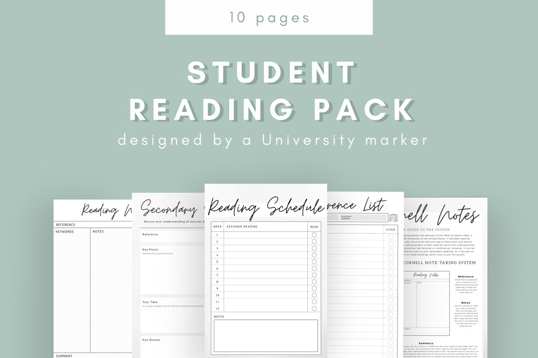 Student Reading and Reference Pack | College, University Student ...