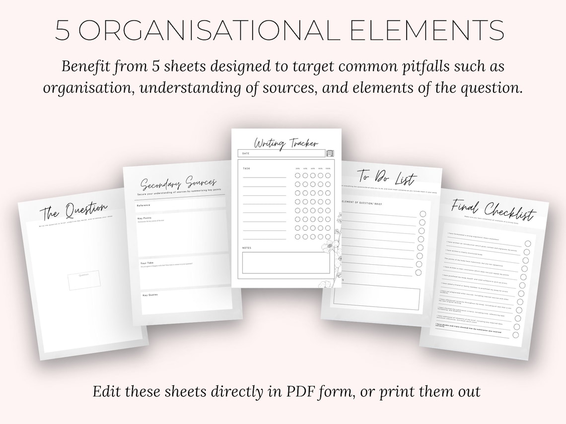 Complete Essay Guide and Planner Pack | College, University Student ...