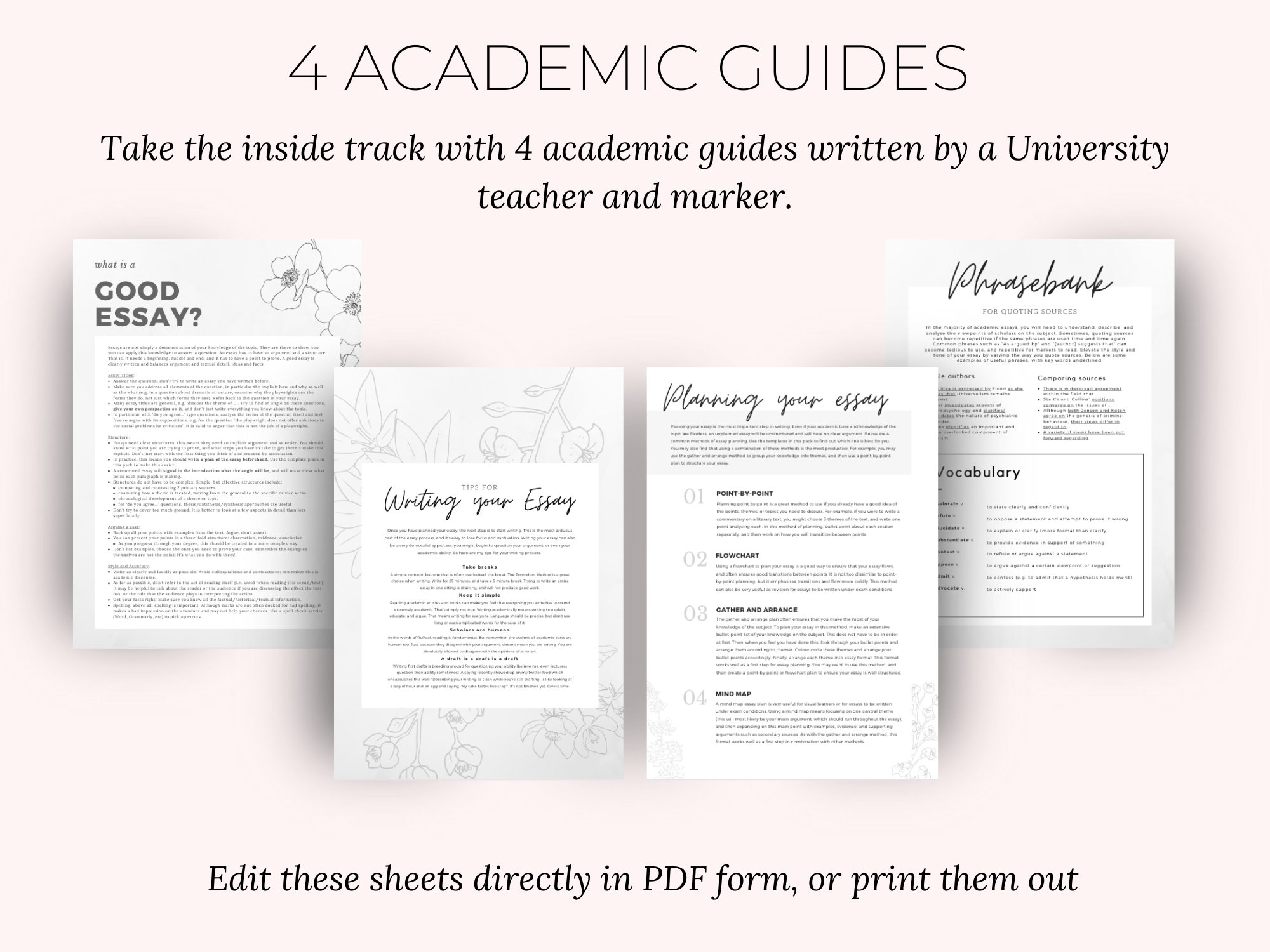 Complete Essay Guide and Planner Pack | College, University Student ...