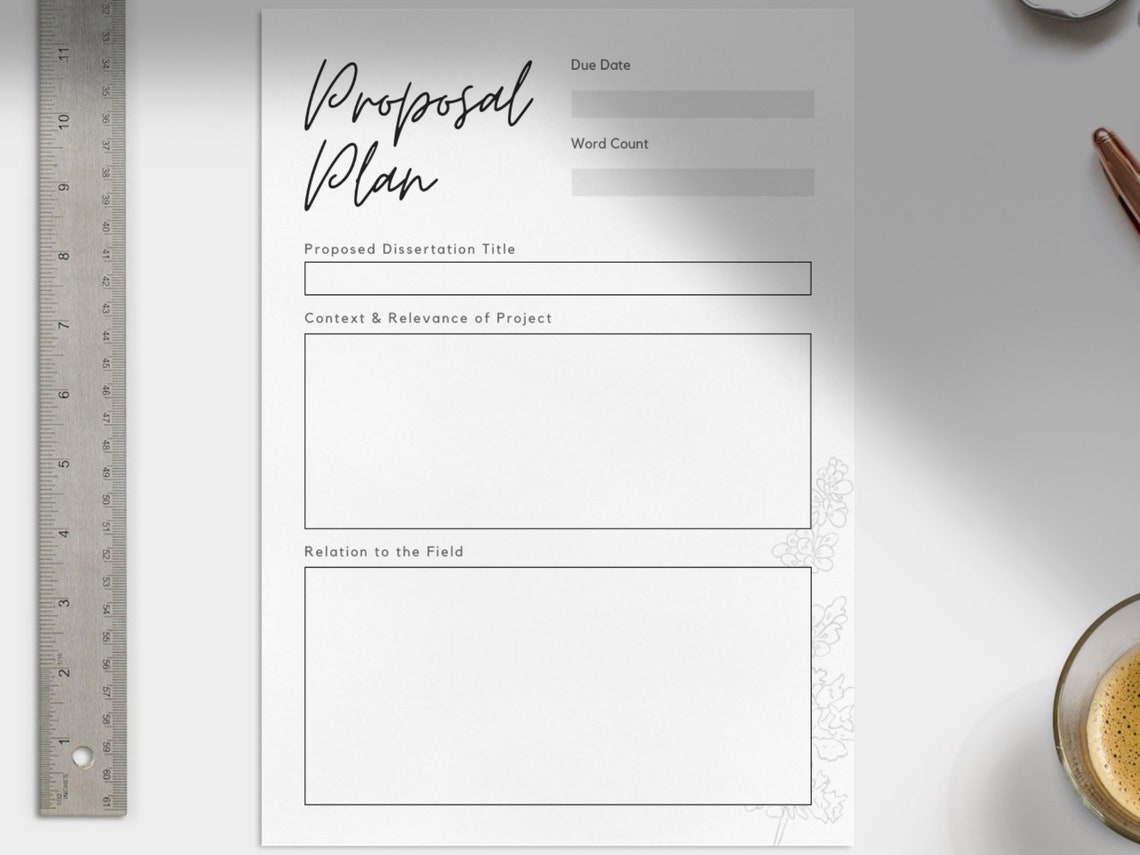 Research Proposal Planner Pack College and University | Etsy