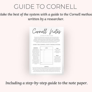 Cornell Note Taking Pack | College, University Student Note Paper Pack ...