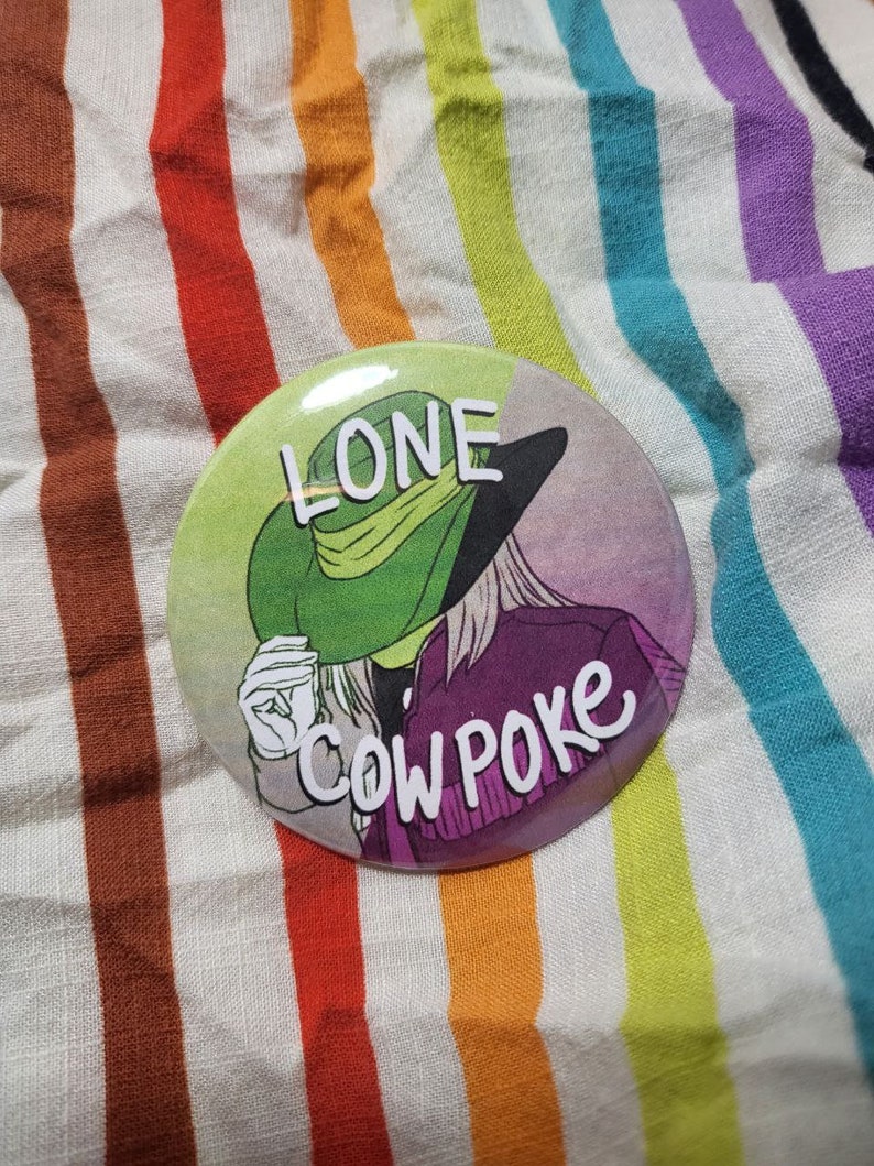 Aroace Cowpoke Pin - Etsy