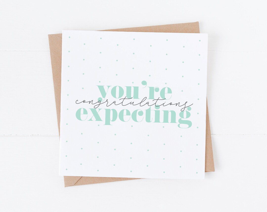You're Expecting Card | New Parents Card | New Baby Announcement Card ...