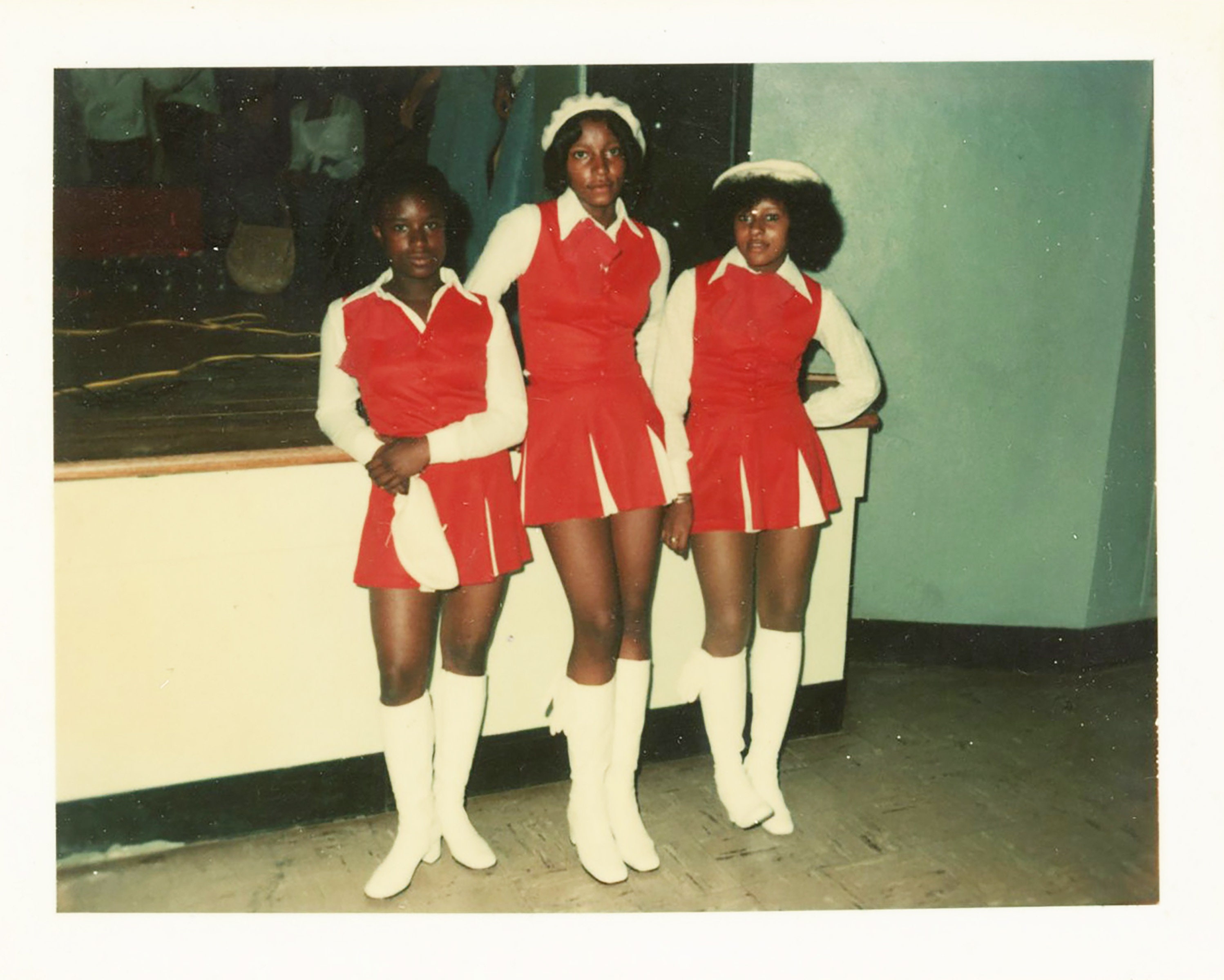 AFRICAN AMERICAN CHEERLEADERS Dance Team Adorable Costumes 1970s Color ...
