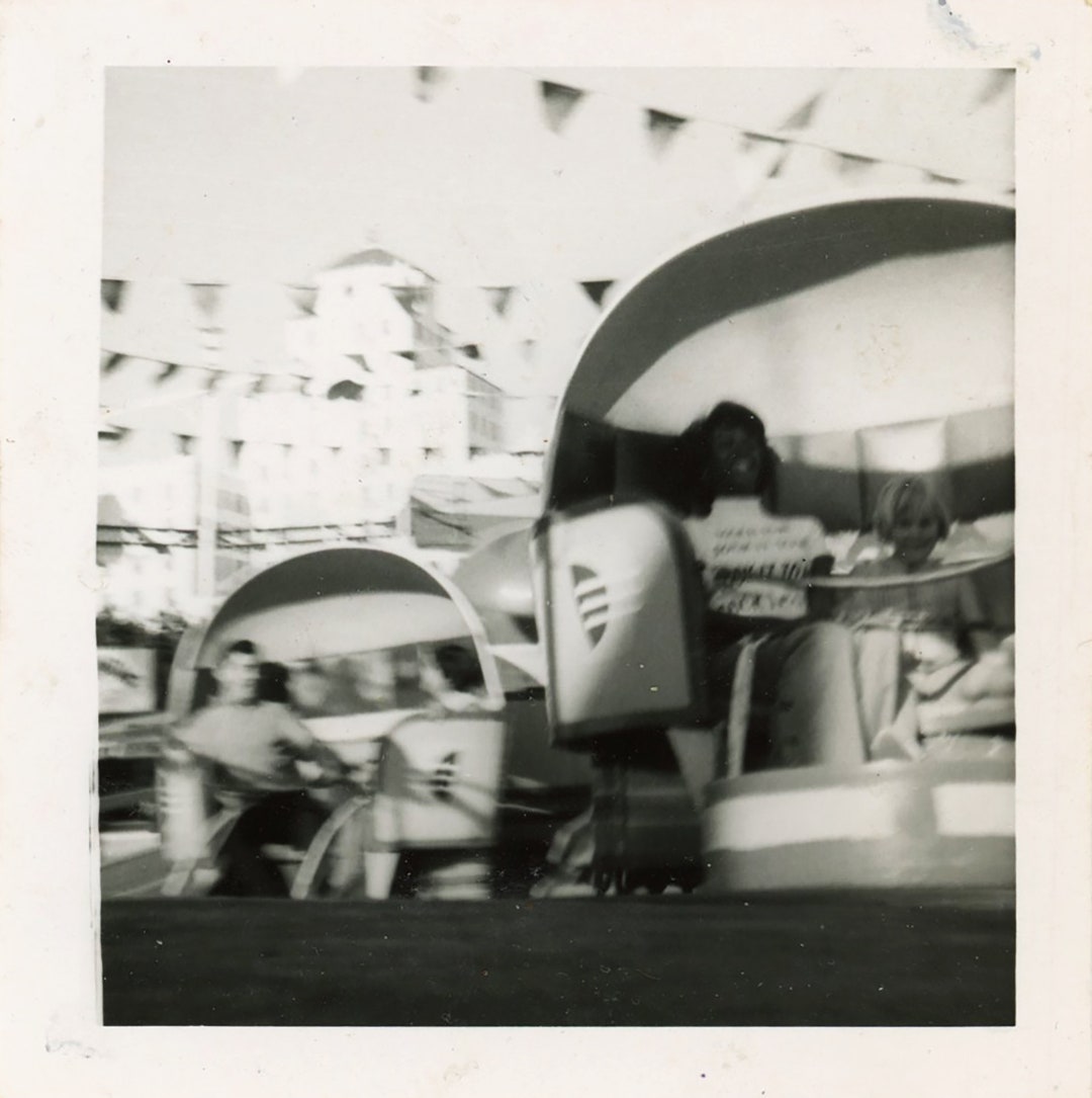 1950s Vintage Original Photo TILTAWHIRL CARNIVAL RIDE Abstract Motion ...