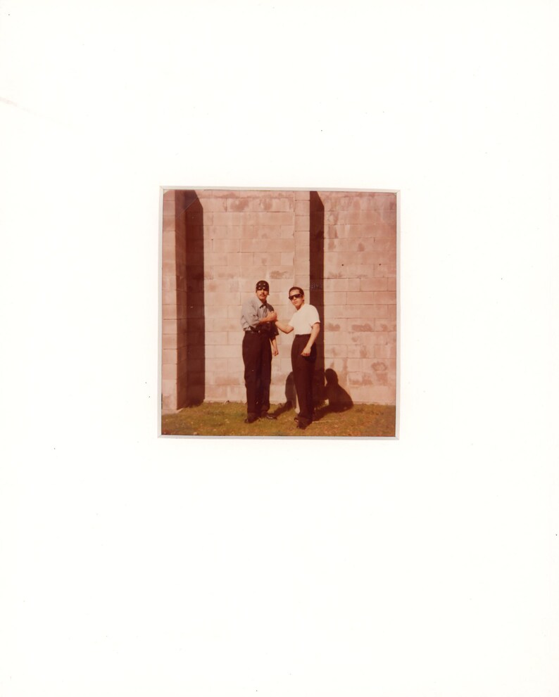 1981 Color GANG MEMBERS Vintage Original Photo HANDSHAKE Gangsters Los ...