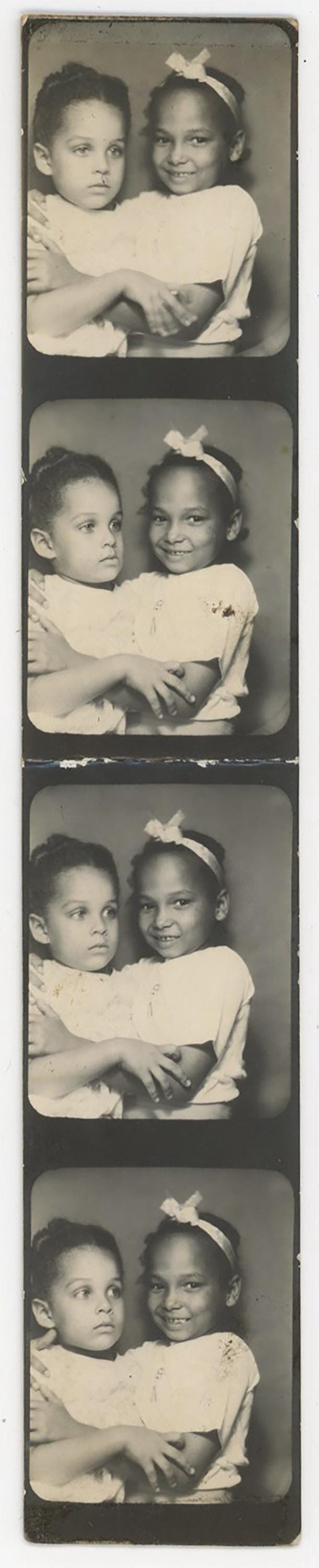 Vintage 40s or 50s Original Photo PHOTOBOOTH Strip Super Sweet Adorable ...