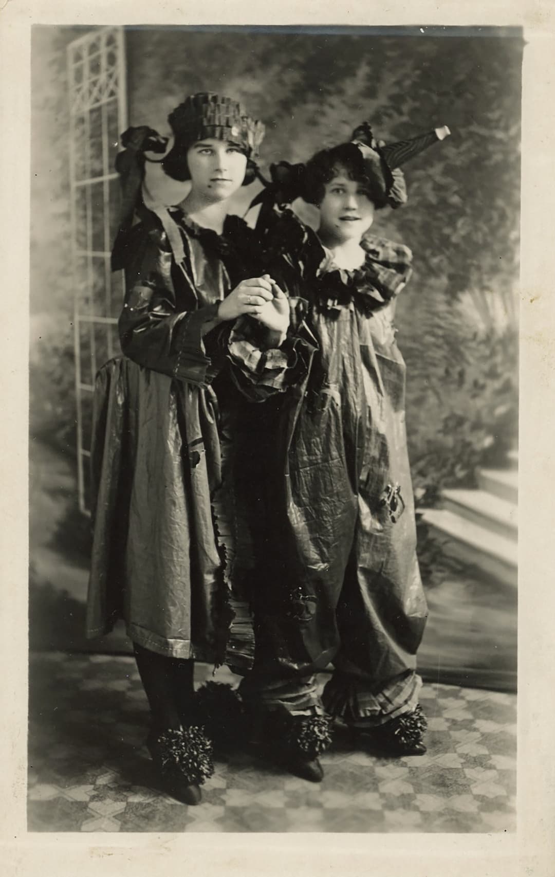ADORABLE WOMEN CLOWNS 1920s Real Photo Post Card Vintage Adorable Girls ...