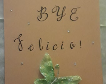 Bye felicia card | Etsy