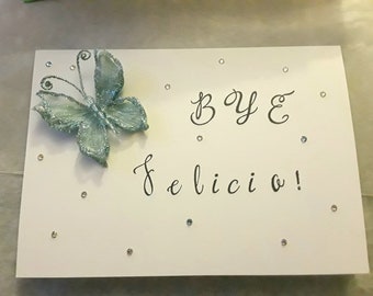 Bye felicia card | Etsy