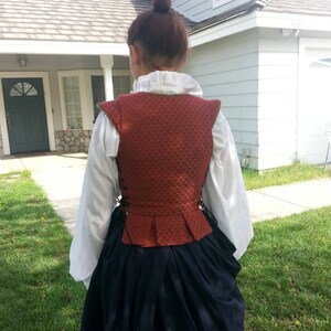 Renaissance Middle Class Dress Skirts Side Lacing Bodice Shirt - Etsy