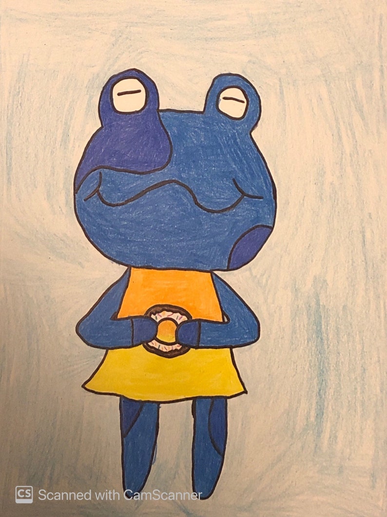 Animal Crossing Jeremiah OOAK Drawing - Etsy