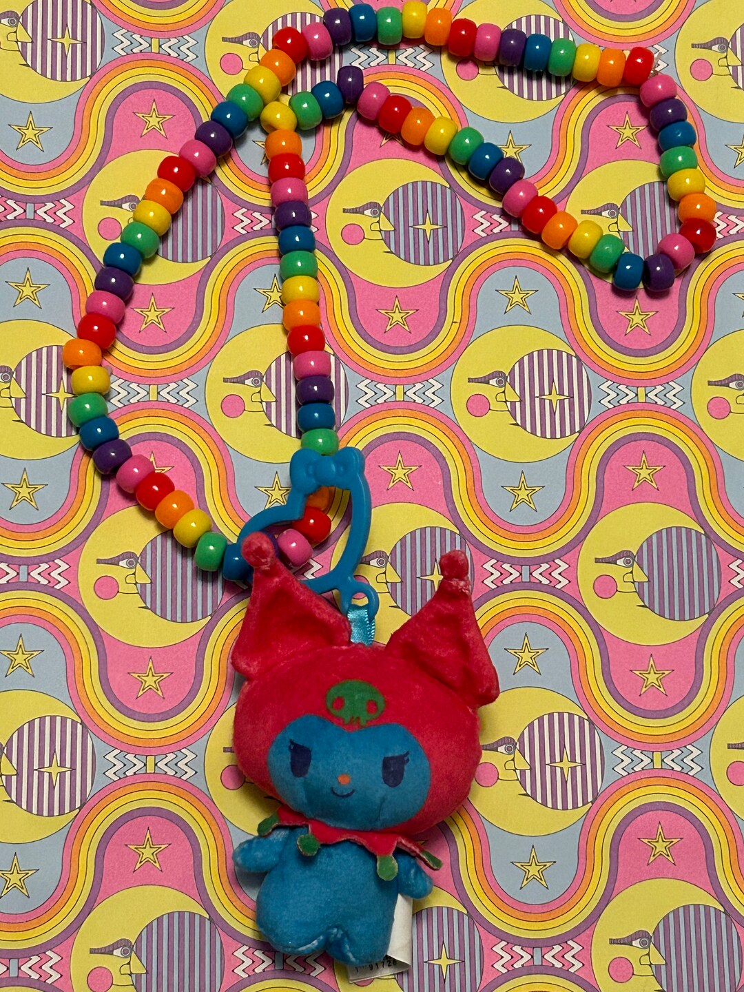 Kawaii Beaded Decora Kuromi Necklace - Etsy
