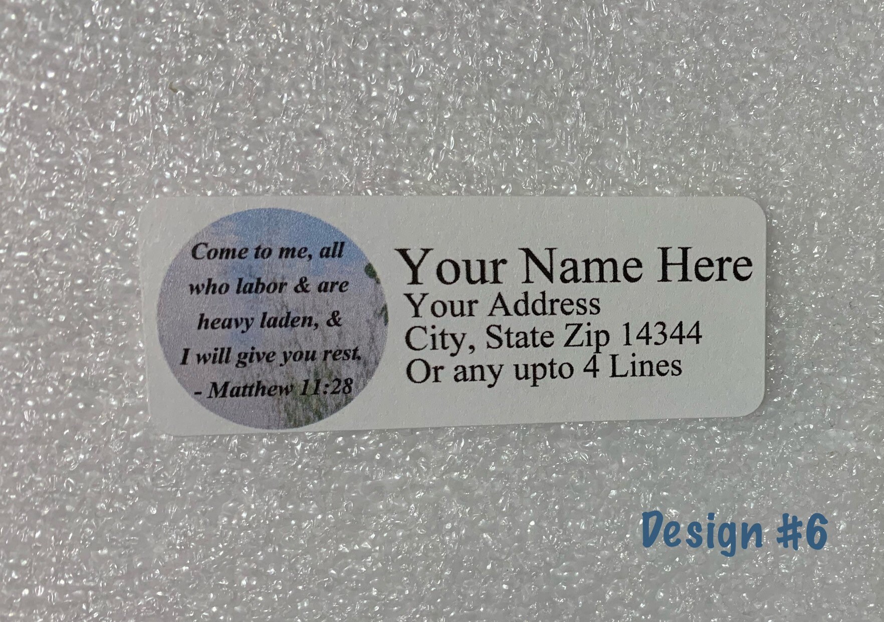 30pcs Quality Printed BIBLE VERSES Personalized Address Labels or Child ...